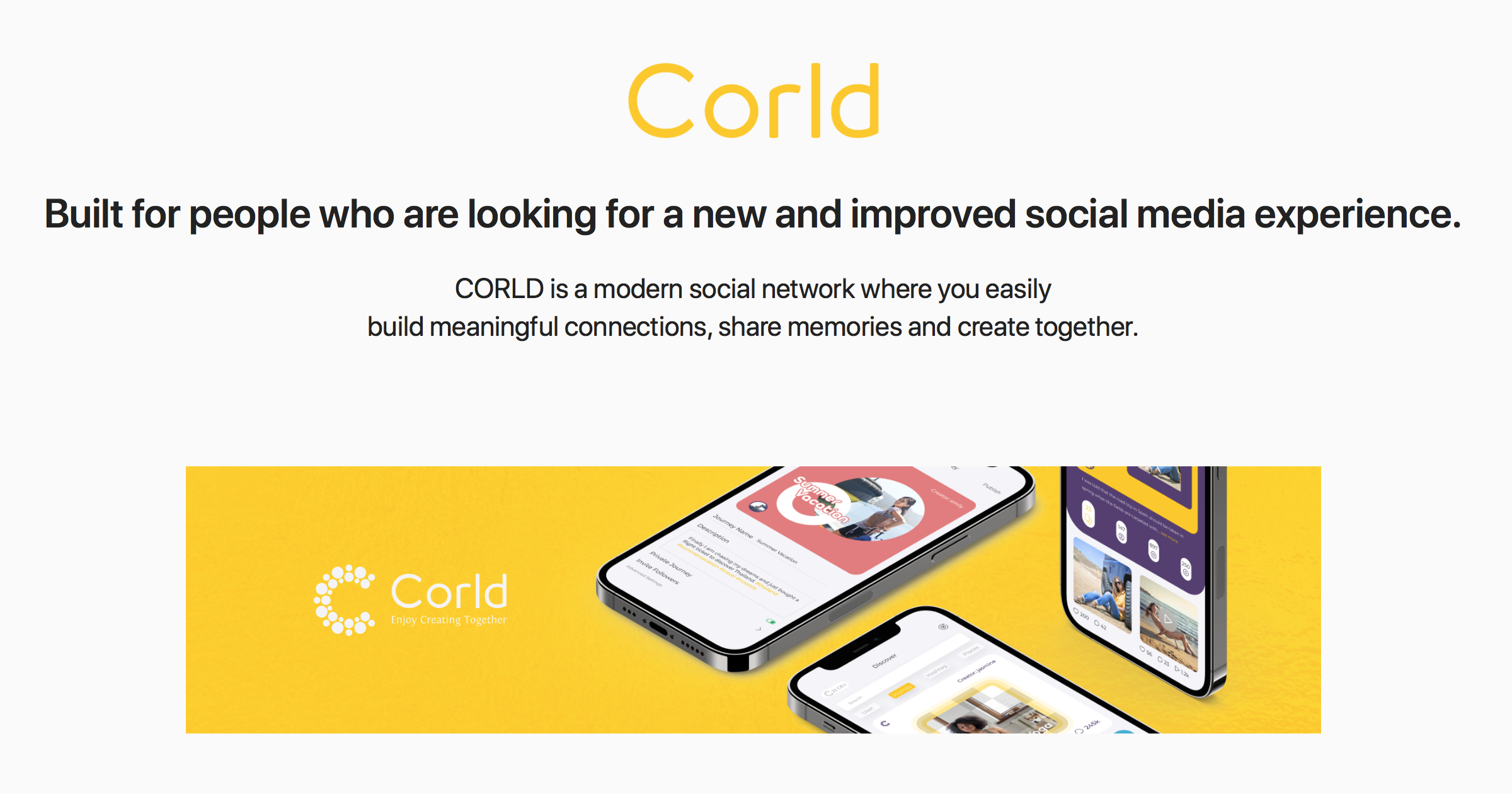 Corld - Enjoy Creating Together